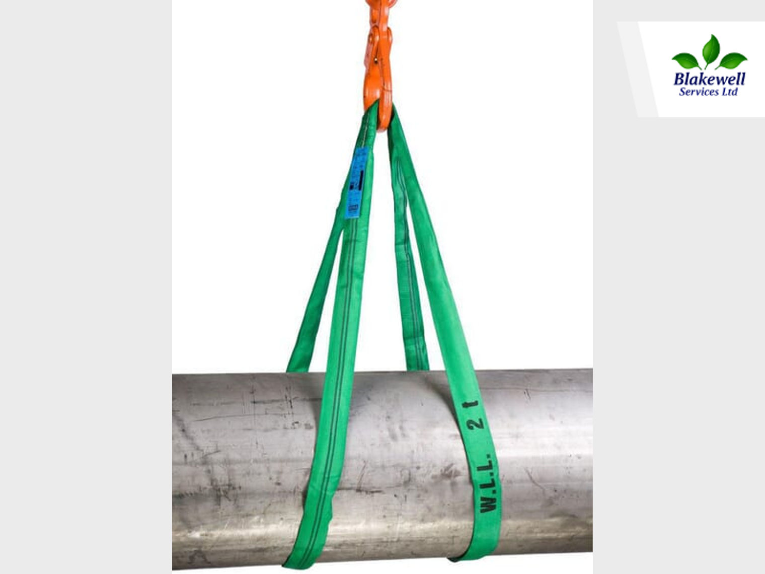 Lifting strap - 2 Tonne - 1.0/2.0m - Green - Blakewell Services Ltd